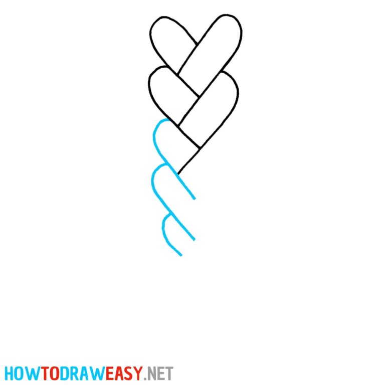 How to Draw a Braid - How to Draw Easy