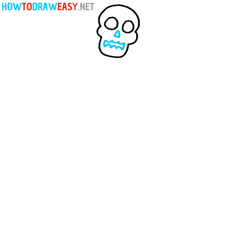 How to Draw a Skeleton - How to Draw Easy