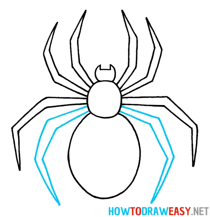 How to Draw a Spider - How to Draw Easy