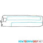 How to Draw a Bus Step by Step - How to Draw Easy