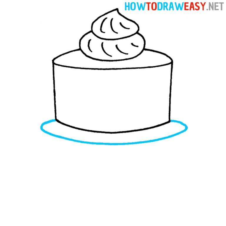How to Draw a Cake - How to Draw Easy
