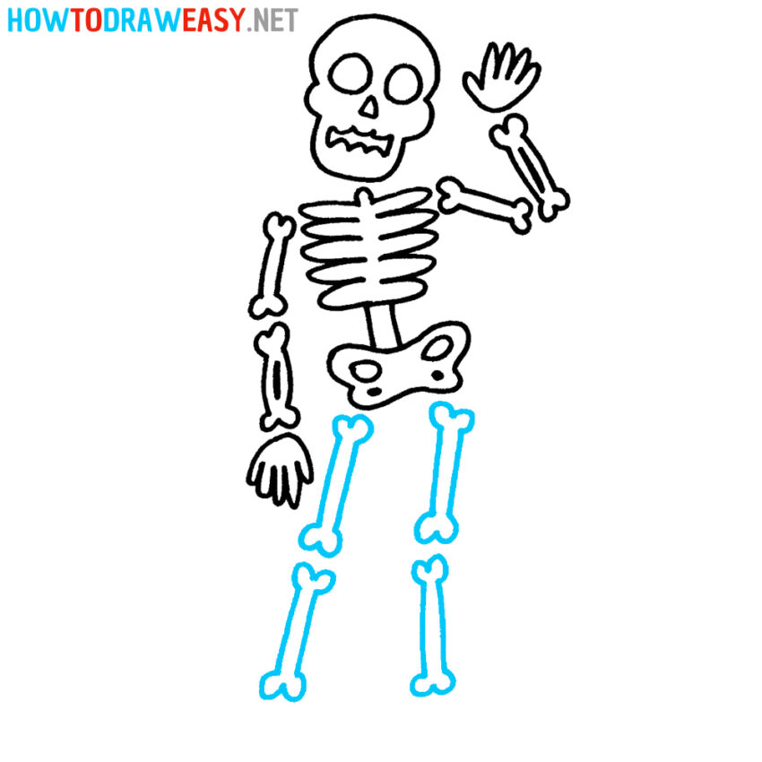 How to Draw a Skeleton - How to Draw Easy