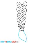 How to Draw a Braid - How to Draw Easy
