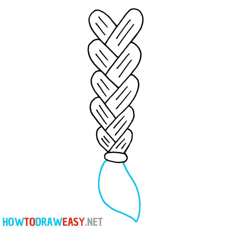 How to Draw a Braid - How to Draw Easy