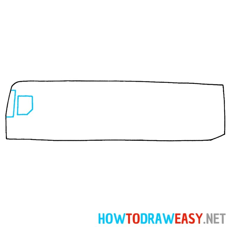 How to Draw a Bus Step by Step - How to Draw Easy