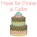 How to Draw a Cake - How to Draw Easy