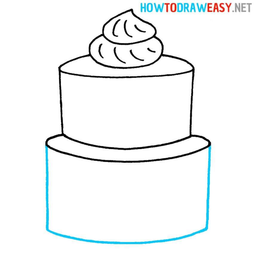 How to Draw a Cake - How to Draw Easy