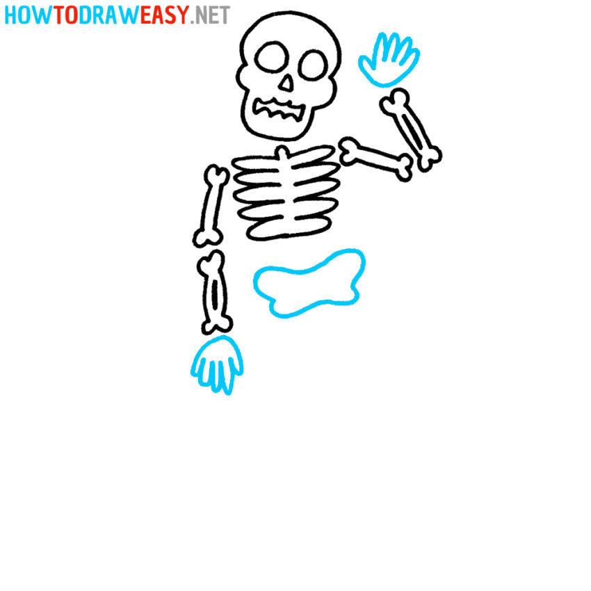 How to Draw a Skeleton - How to Draw Easy