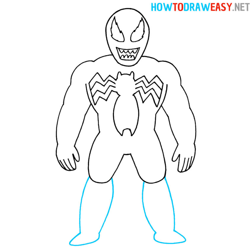 How to Draw Venom - How to Draw Easy