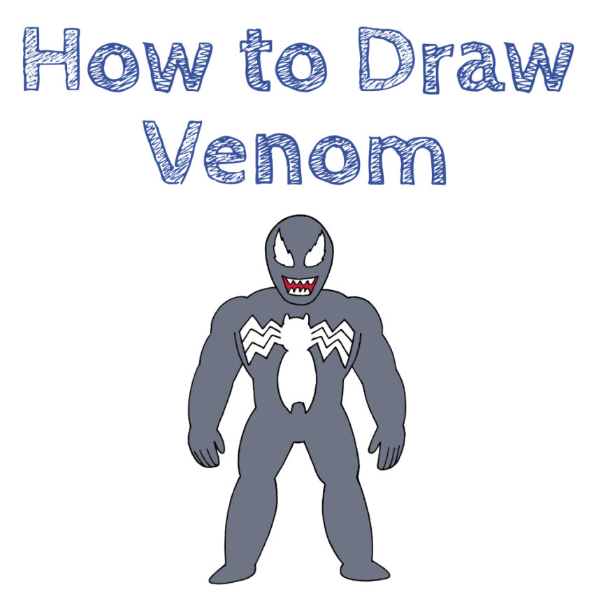 How to Draw Venom - How to Draw Easy