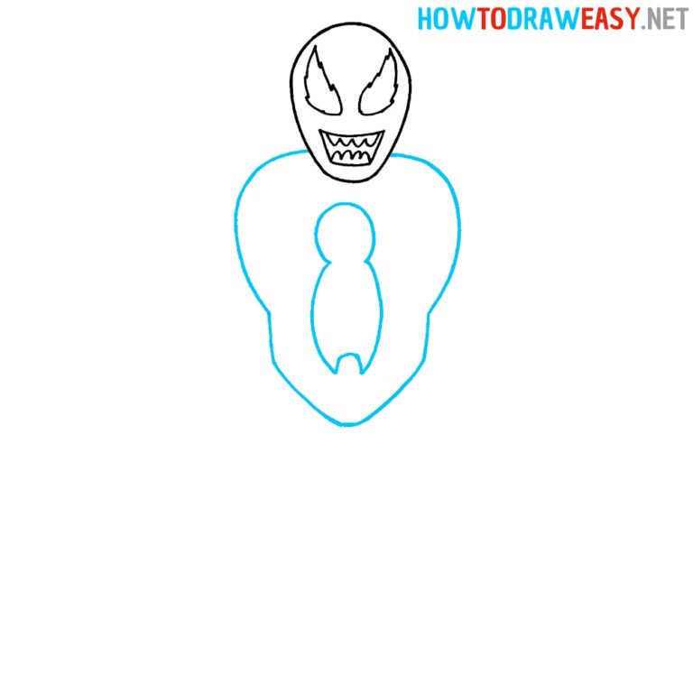 How to Draw Venom - How to Draw Easy