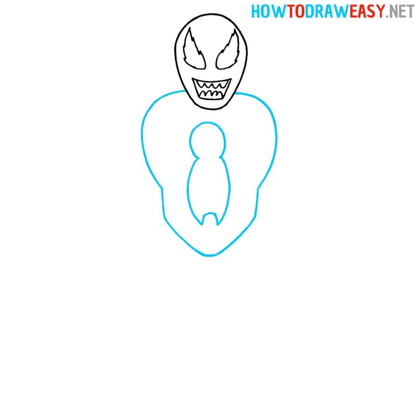 How to Draw Venom - How to Draw Easy