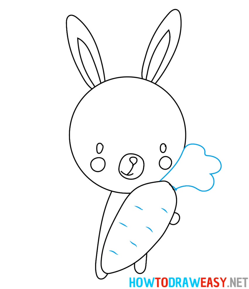 How to Draw a Cartoon Baby Bunny - How to Draw Easy