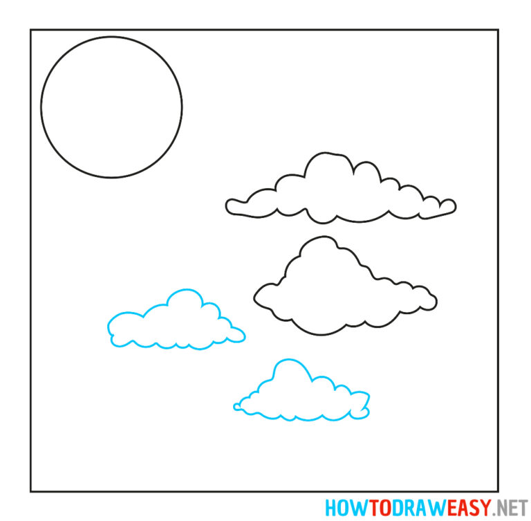 How to Draw a Sky - How to Draw Easy