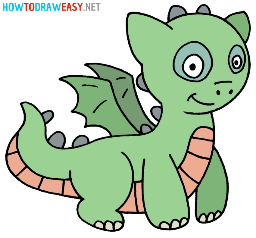How to Draw a Dragon Easy - How to Draw Easy