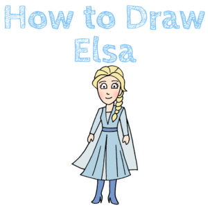 How to Draw Elsa - How to Draw Easy