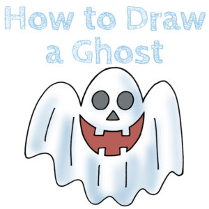 How to Draw a Ghost - How to Draw Easy