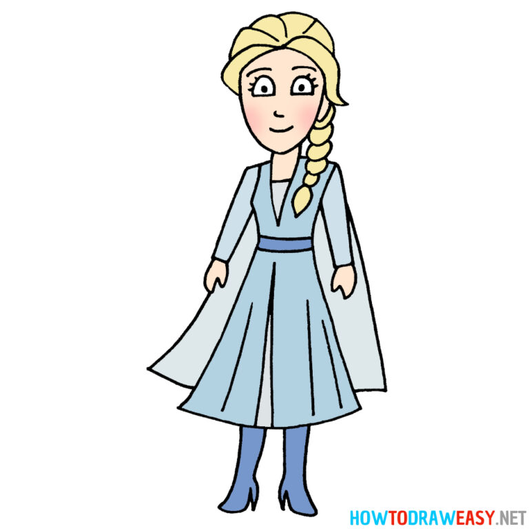 How to Draw Elsa - How to Draw Easy