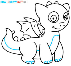 How to Draw a Dragon Easy - How to Draw Easy