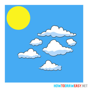 How to Draw a Sky - How to Draw Easy