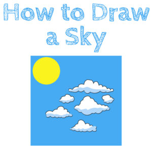How to Draw a Sky - How to Draw Easy