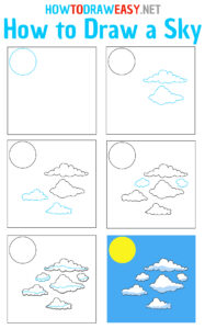 How to Draw a Sky - How to Draw Easy