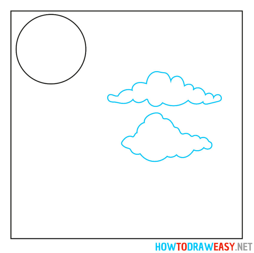 How to Draw a Sky - How to Draw Easy