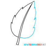 How to Draw a Leaf - How to Draw Easy