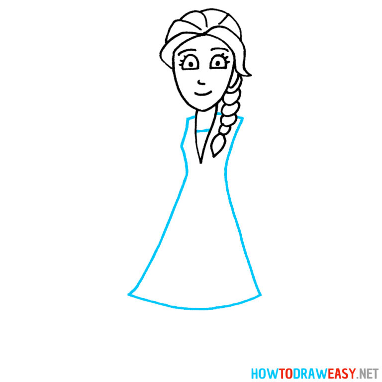 How to Draw Elsa - How to Draw Easy