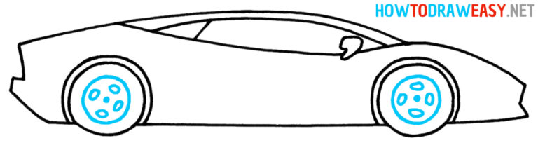 How to Draw a Lambo - How to Draw Easy