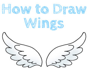 How to Draw Wings - How to Draw Easy