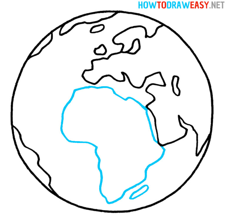 How to Draw the Earth - How to Draw Easy