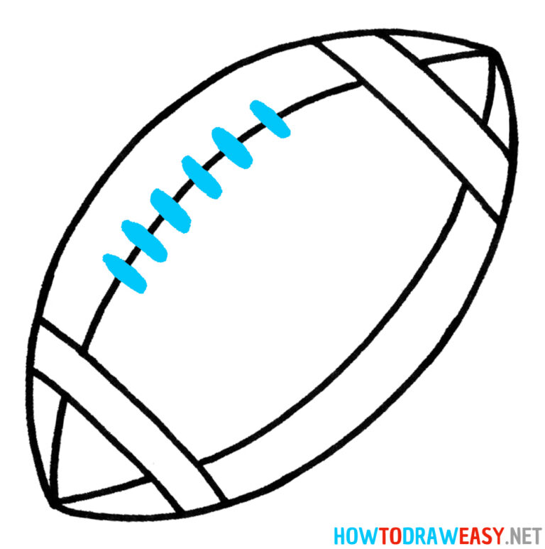 How to Draw a Football - How to Draw Easy