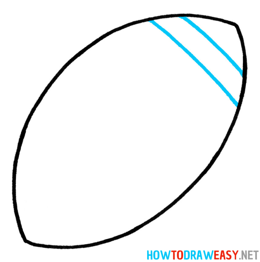 How to Draw a Football - How to Draw Easy