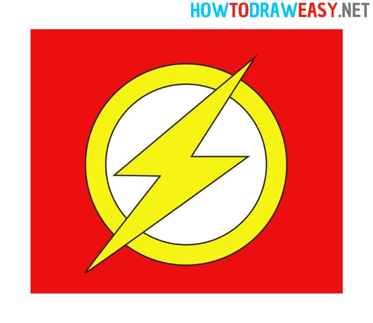 How to Draw the Flash Logo - How to Draw Easy