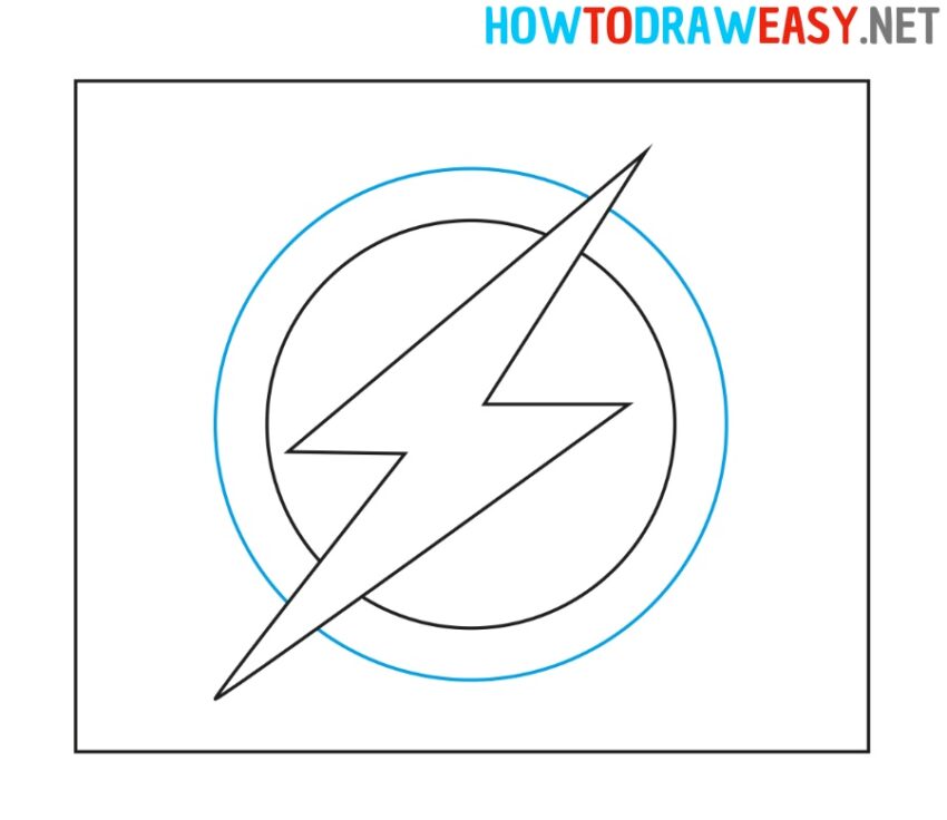 How to Draw the Flash Logo - How to Draw Easy