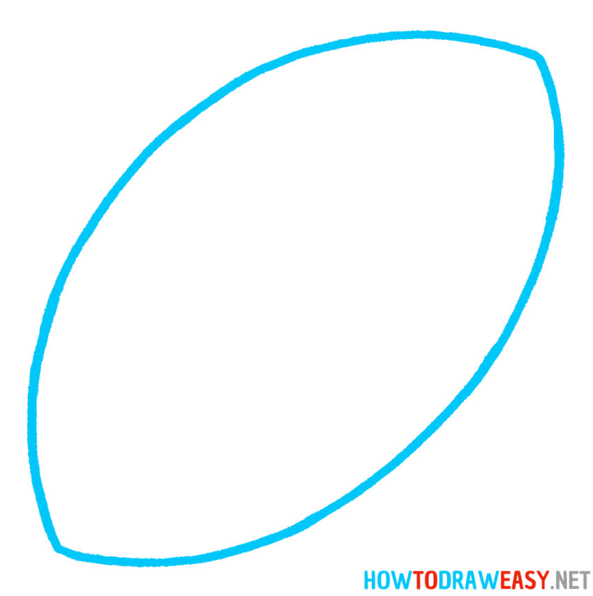 How to Draw a Football - How to Draw Easy