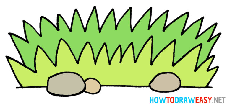 How to Draw a Grass - How to Draw Easy
