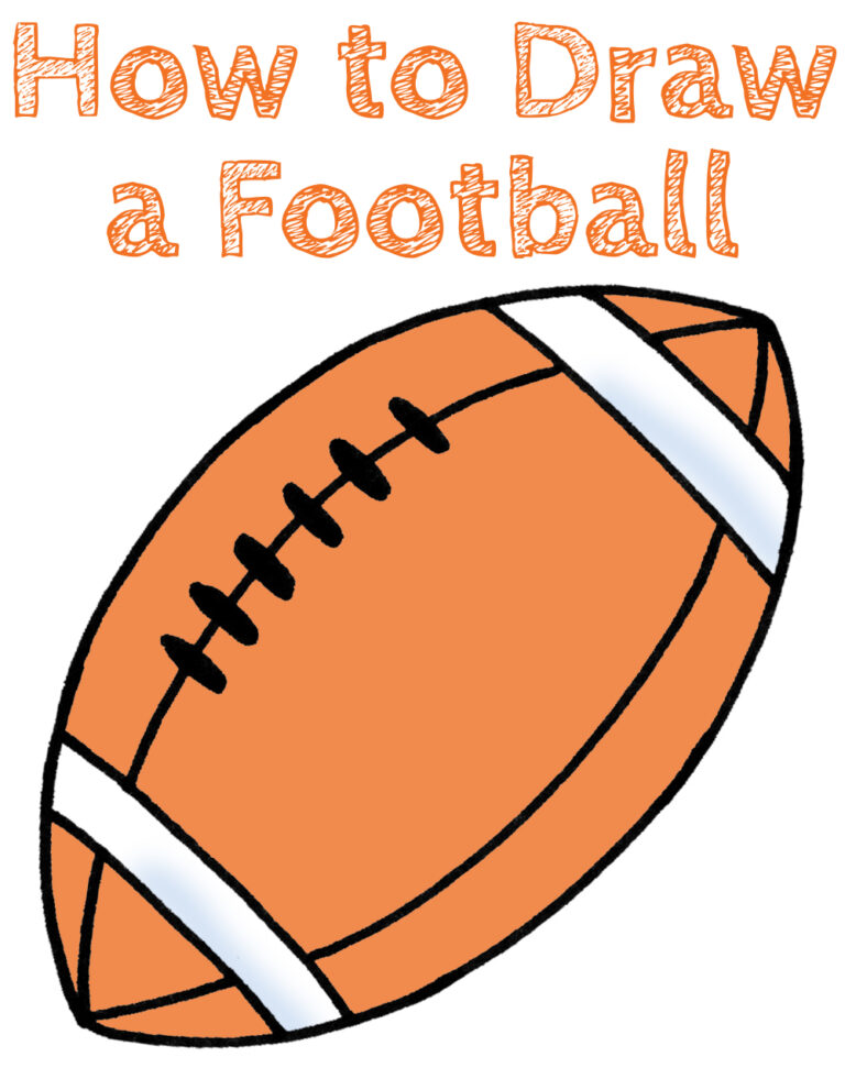 How to Draw a Football - How to Draw Easy