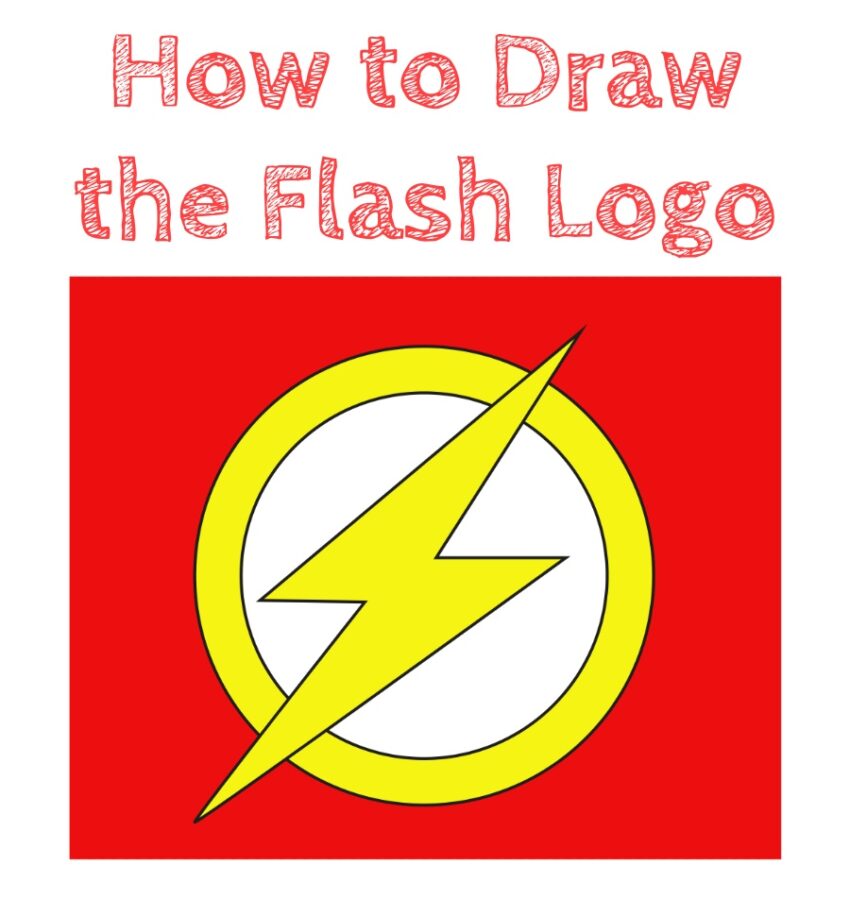 How to Draw the Flash Logo - How to Draw Easy