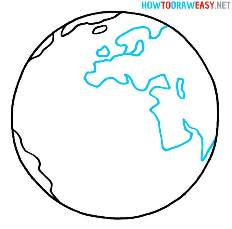 How to Draw the Earth - How to Draw Easy