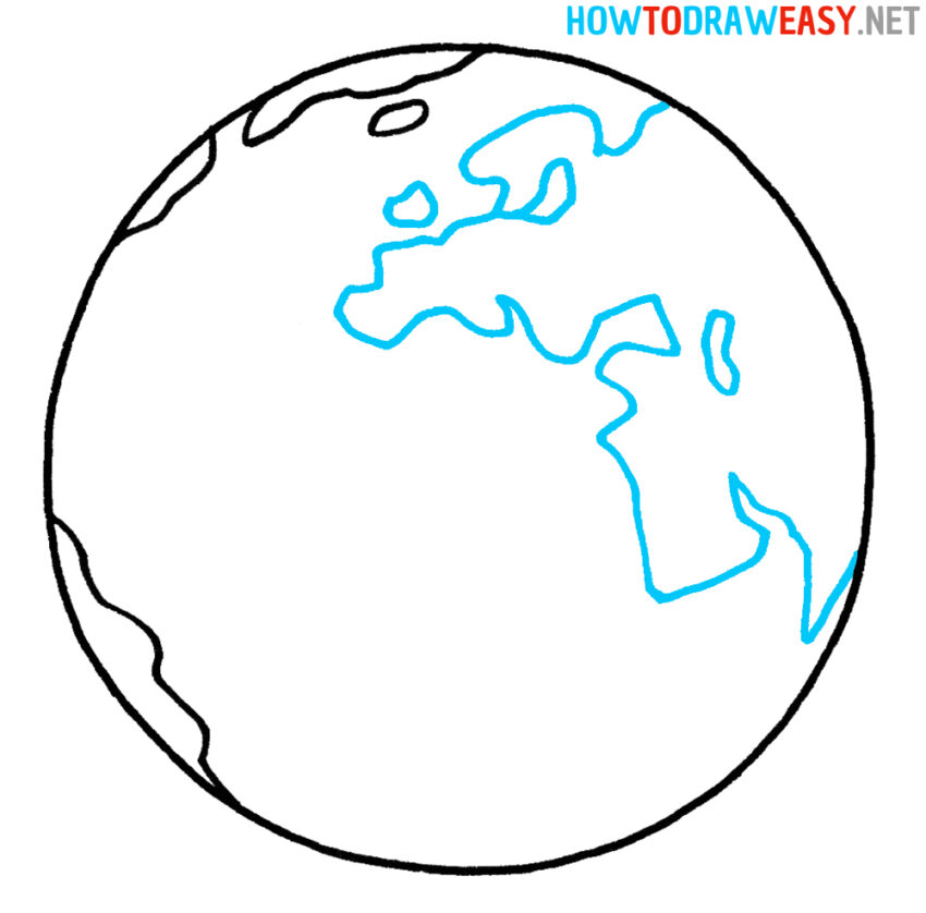 How to Draw the Earth - How to Draw Easy