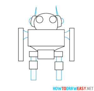 How to Draw a Robot Step by Step - How to Draw Easy