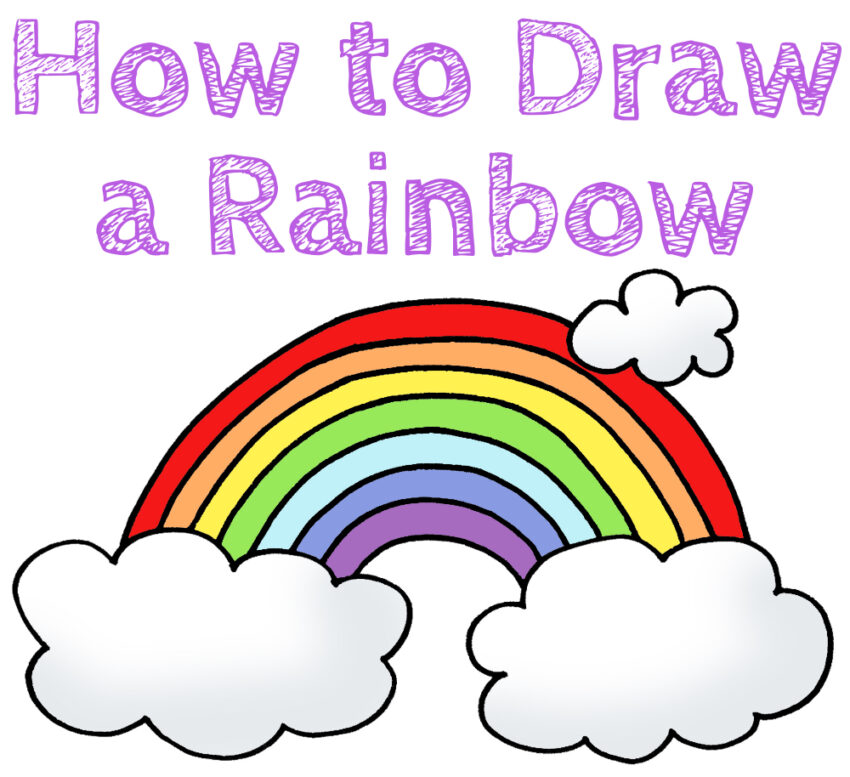 How to Draw a Rainbow - How to Draw Easy