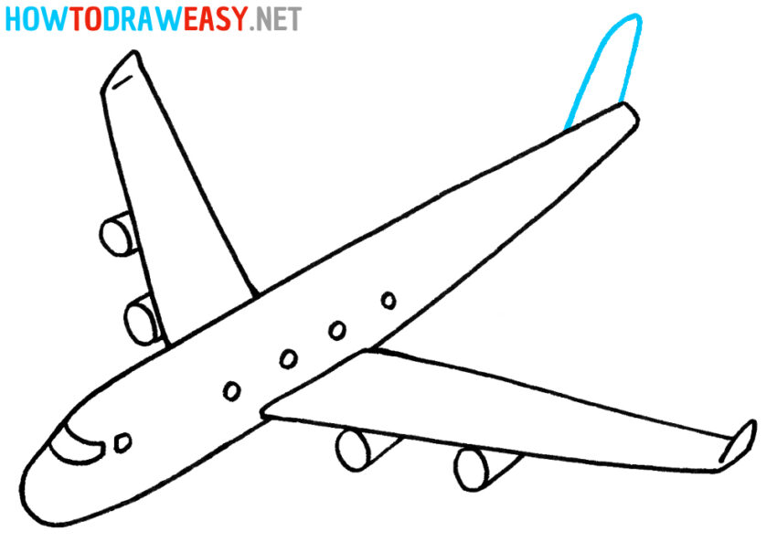 How to Draw a Plane - How to Draw Easy