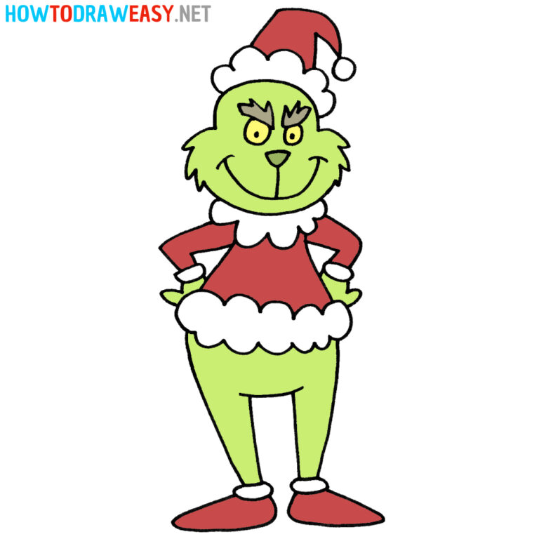 How to Draw the Grinch - How to Draw Easy