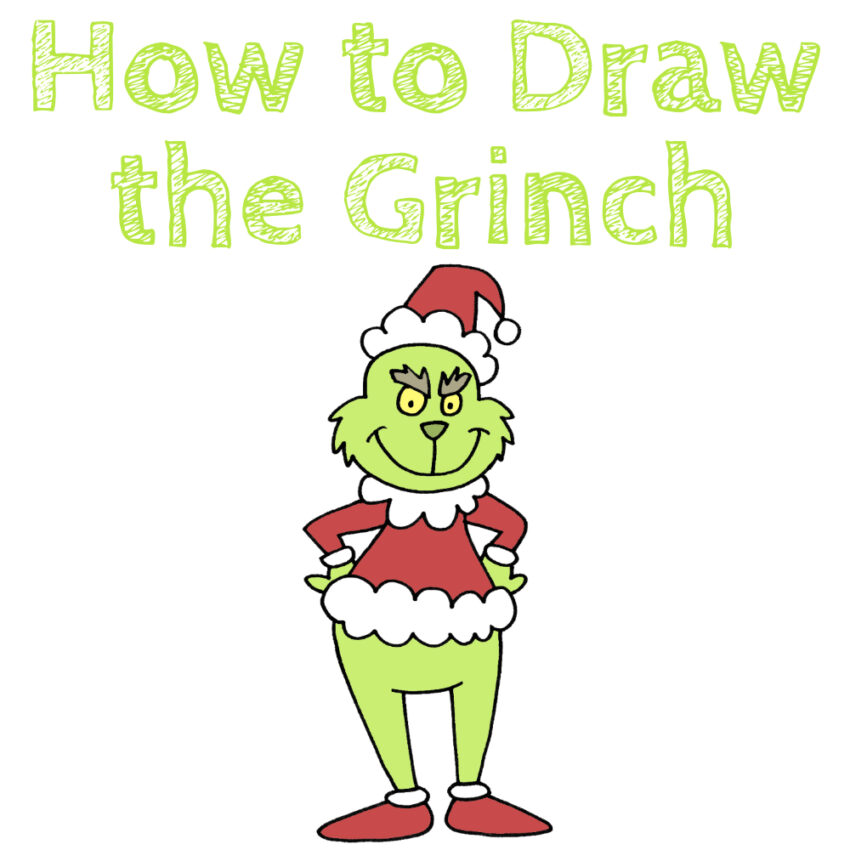 How to Draw the Grinch - How to Draw Easy