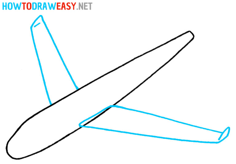 How to Draw a Plane - How to Draw Easy
