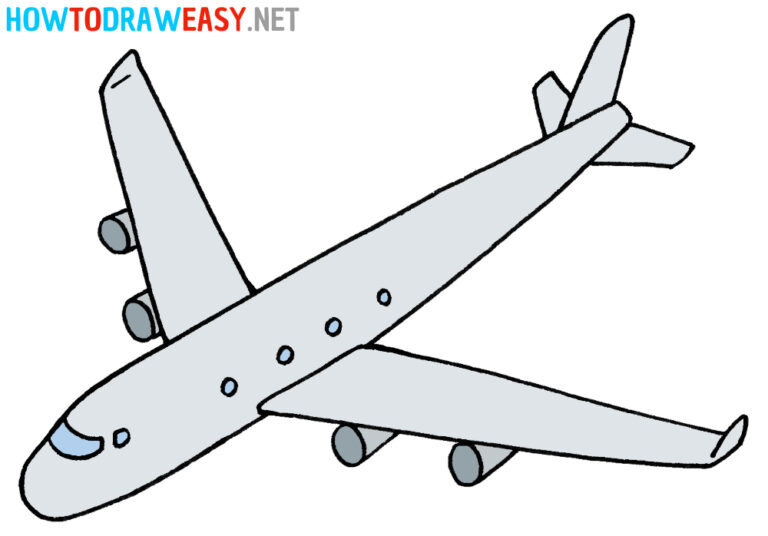 How to Draw a Plane - How to Draw Easy
