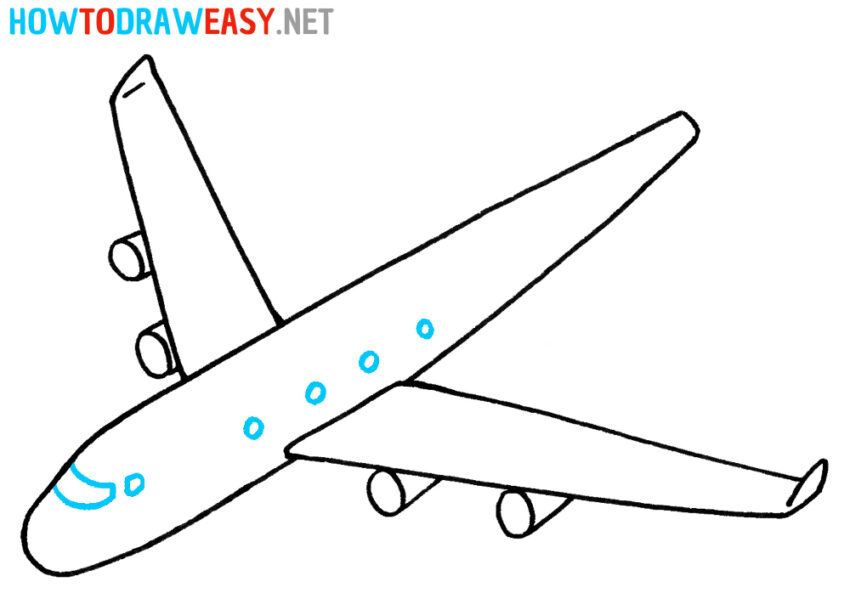 How to Draw a Plane - How to Draw Easy